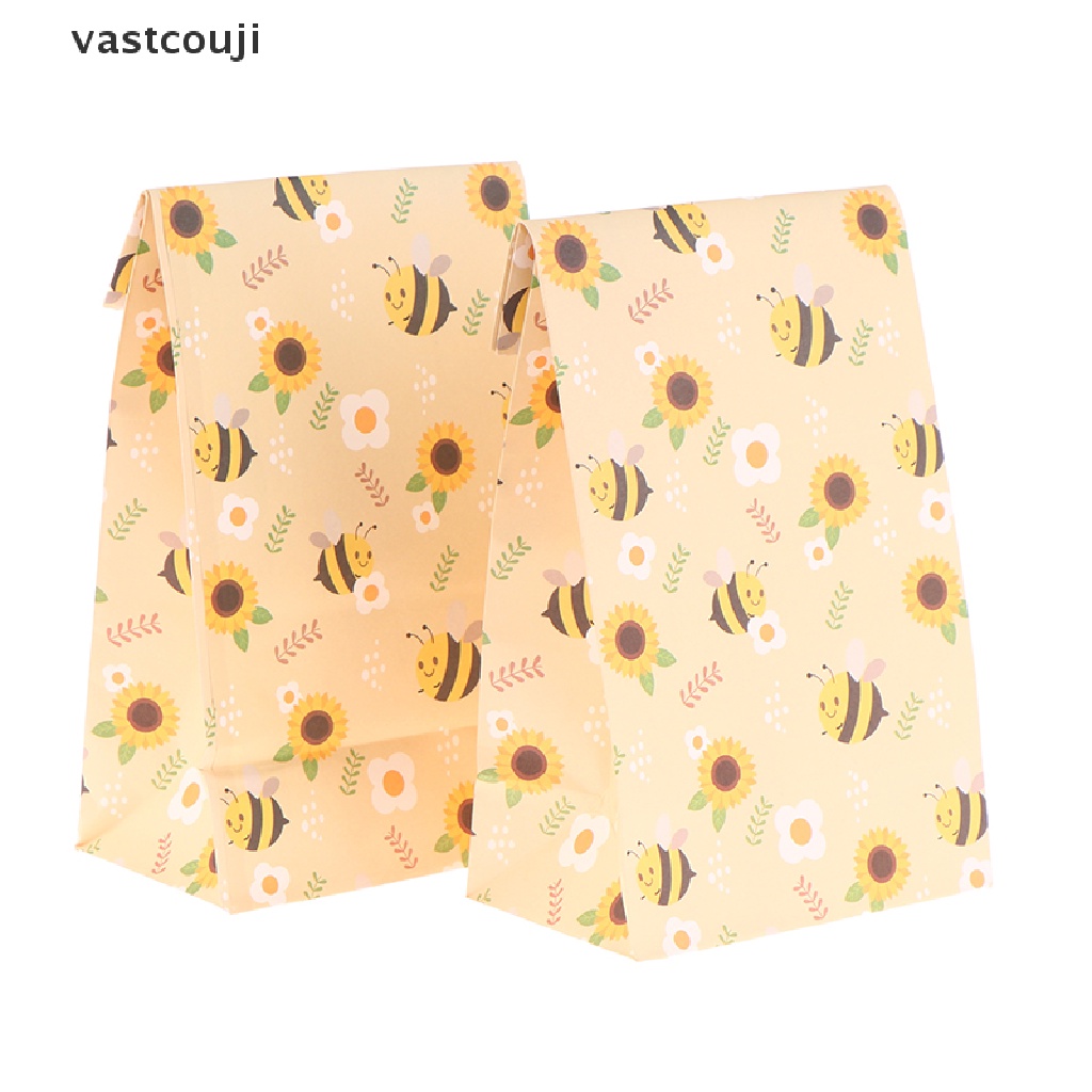 vastcouji 10Pcs Honey Bee Gift Bags Bumble Bee Theme Birthday Party ...