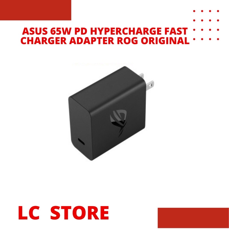 Asus 65W PD HyperCharge Fast Charger Adapter ROG Original | Shopee Philippines