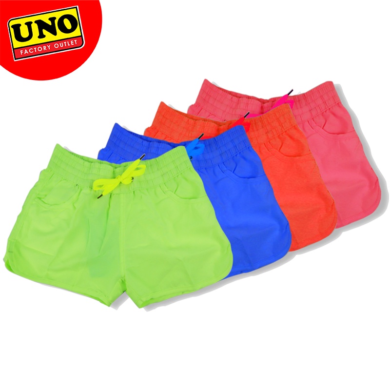 UNO NEON PLAIN BOARD SHORT (ASSORTED COLORS) | Shopee Philippines