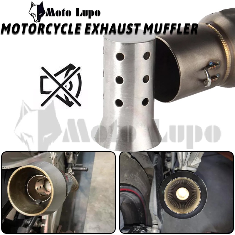 Universal 51mm Motorcycle Exhaust Muffler Racing Street Bike Scooter ...