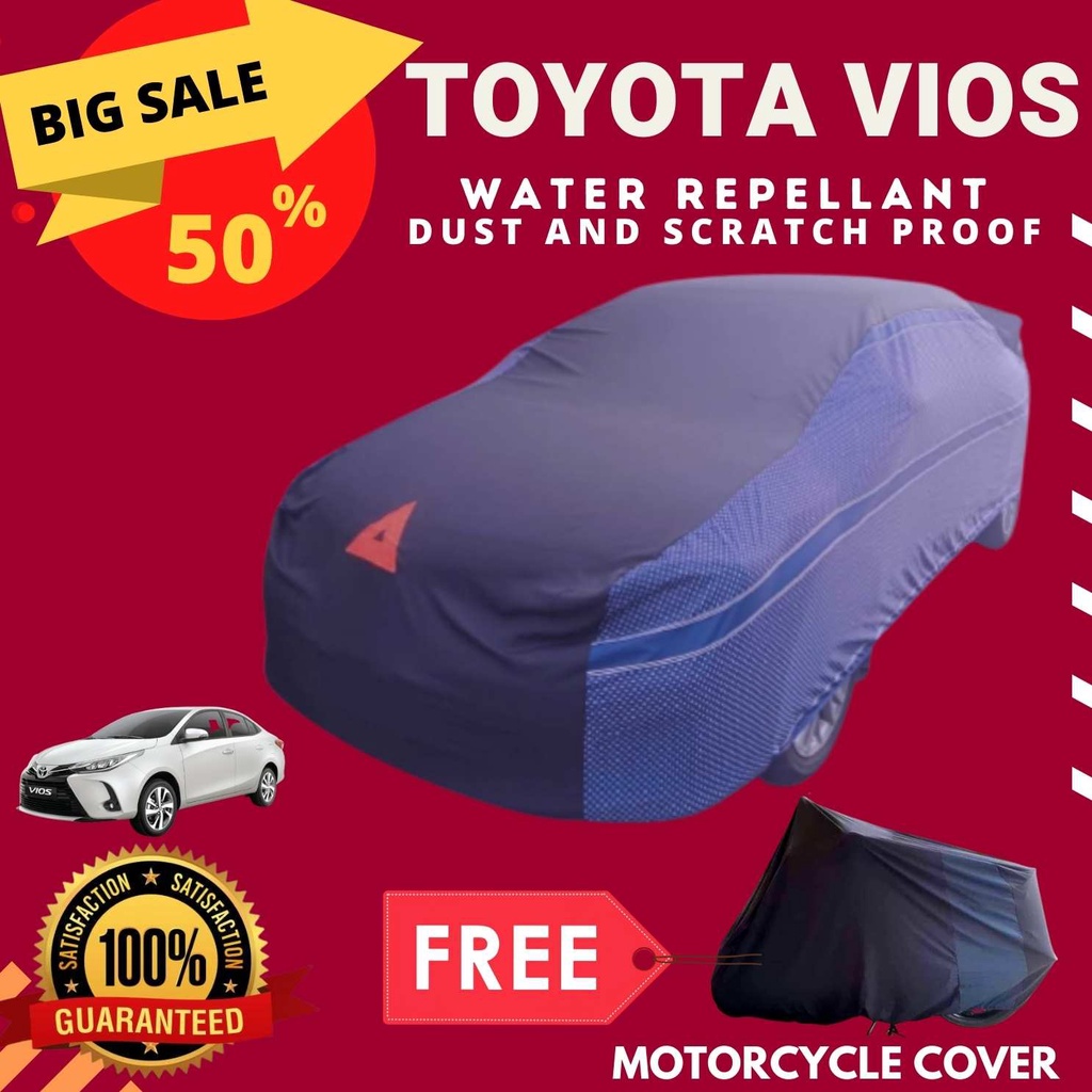 TOYOTA VIOS CAR COVER HIGH QUALITY WATER REPELLANT WITH FREE MOTOR ...