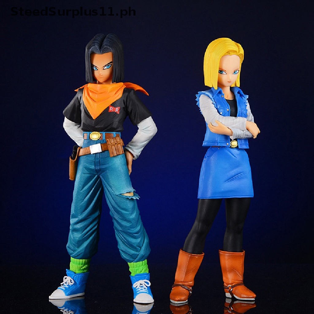 SteedSurplus 24CM Anime Dragon Ball Z Android 17 18 Figure PVC Action ...