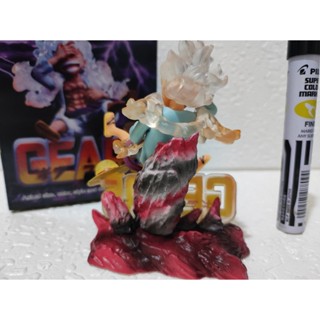 One Piece Luffy Gear 5 Sun God Nikka Luffy Sitting dragon pose Running ...