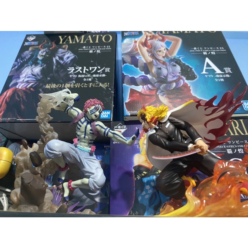 FAZ Figuarts Zero Kyojuro Rengoku and Akaza Fighting Mugen Train Loose ...