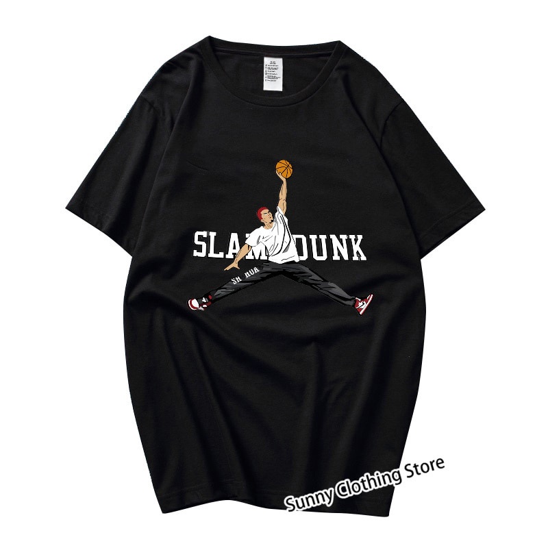 Limited Fun T-Shirt Japanese Anime Slam Dunk Basketball Fashion Simple ...