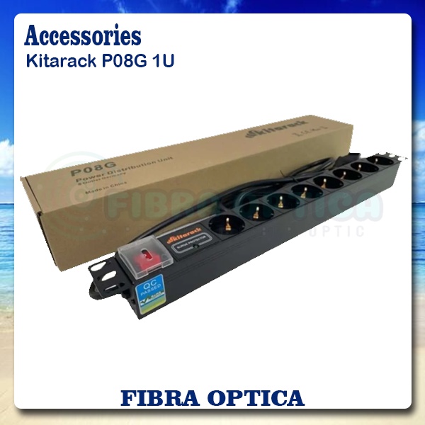 Kitarack P08G 1U Rackmount PDU 8 Outlet|1u 8 Outlet Germany Socket 19 ...