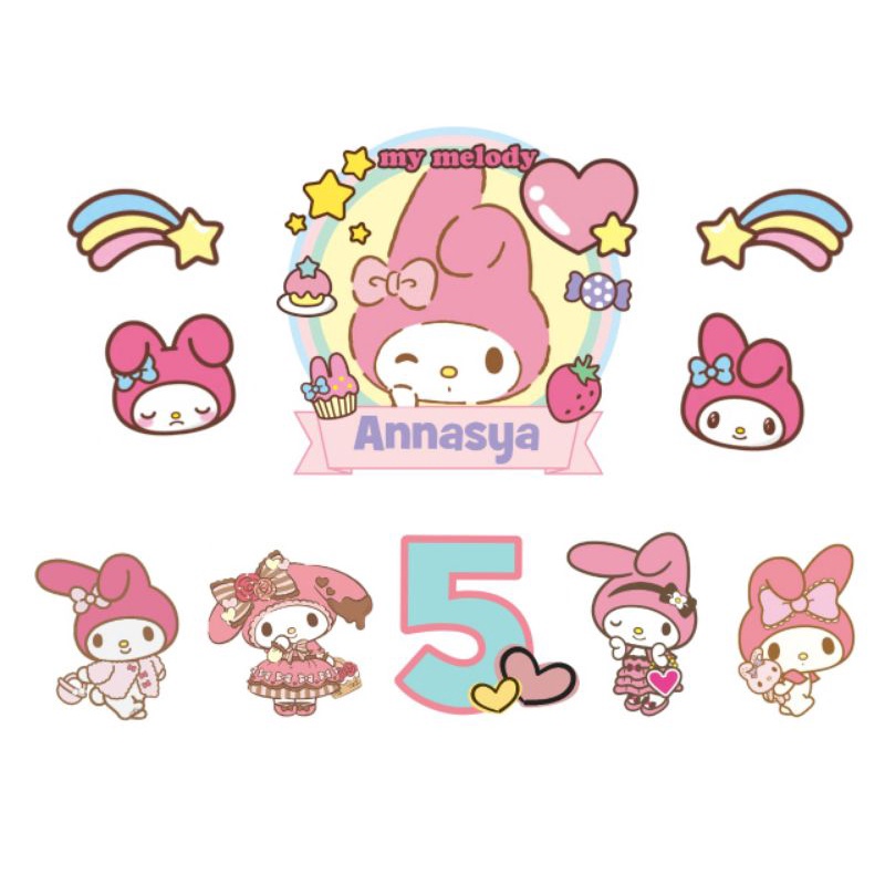 MY MELODY SANRIO cake topper | Shopee Philippines