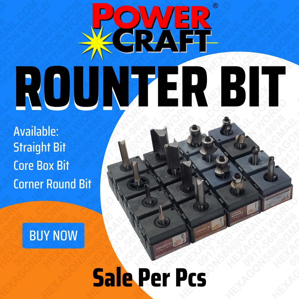 Power Craft Router Bits / Straight Bit / Corner Round Bit / Core Box ...