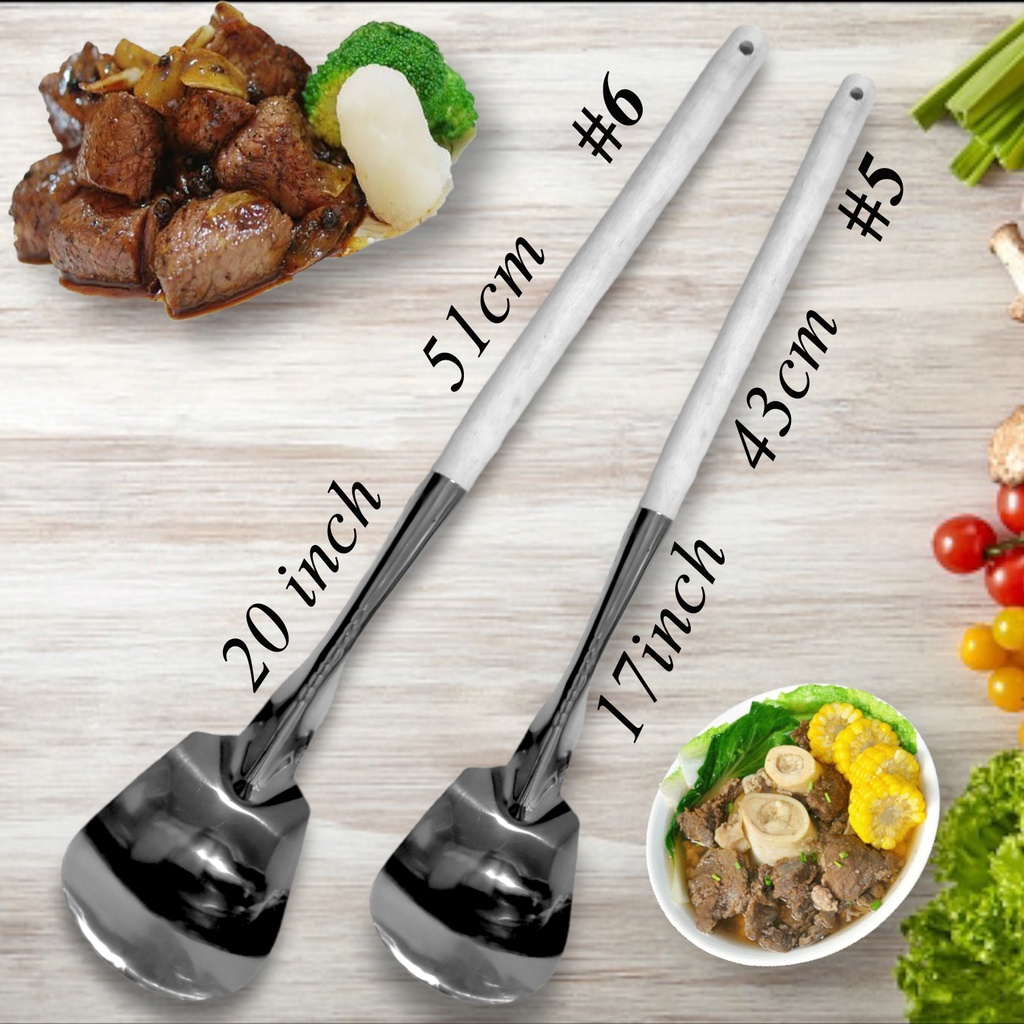 Sandok Sanse Stainless Wood Handle | Shopee Philippines