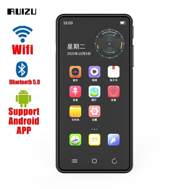 Ruizu H8 HD Touch Screen 4.0inch WIFI Android MP3/MP4/MP5 HIFI Music ...
