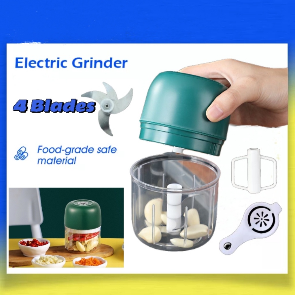 Food Chopper With Pounding Garlic Machine Cutting Pepper Puree Cooking ...