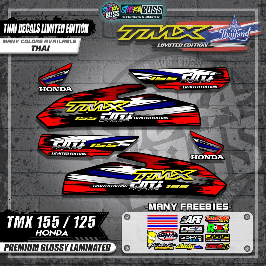 TMX 155 / 125 THAI DECALS ( LIMITED EDITION )【WITH FREEBIES】 | Shopee ...