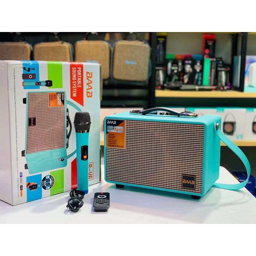 PinSan Super Bass Karaoke Bluetooth Party Light TWS Speaker B-V6 with ...
