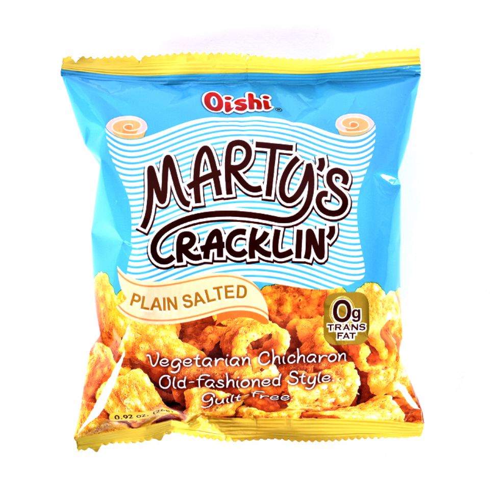 Oishi Marty's Cracklin' Plain Salted Flavor 26g | Shopee Philippines