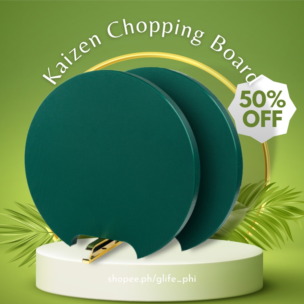 Kaizen Chopping Board Plastic Cutting Board Janpaness Antibacteral Anti ...