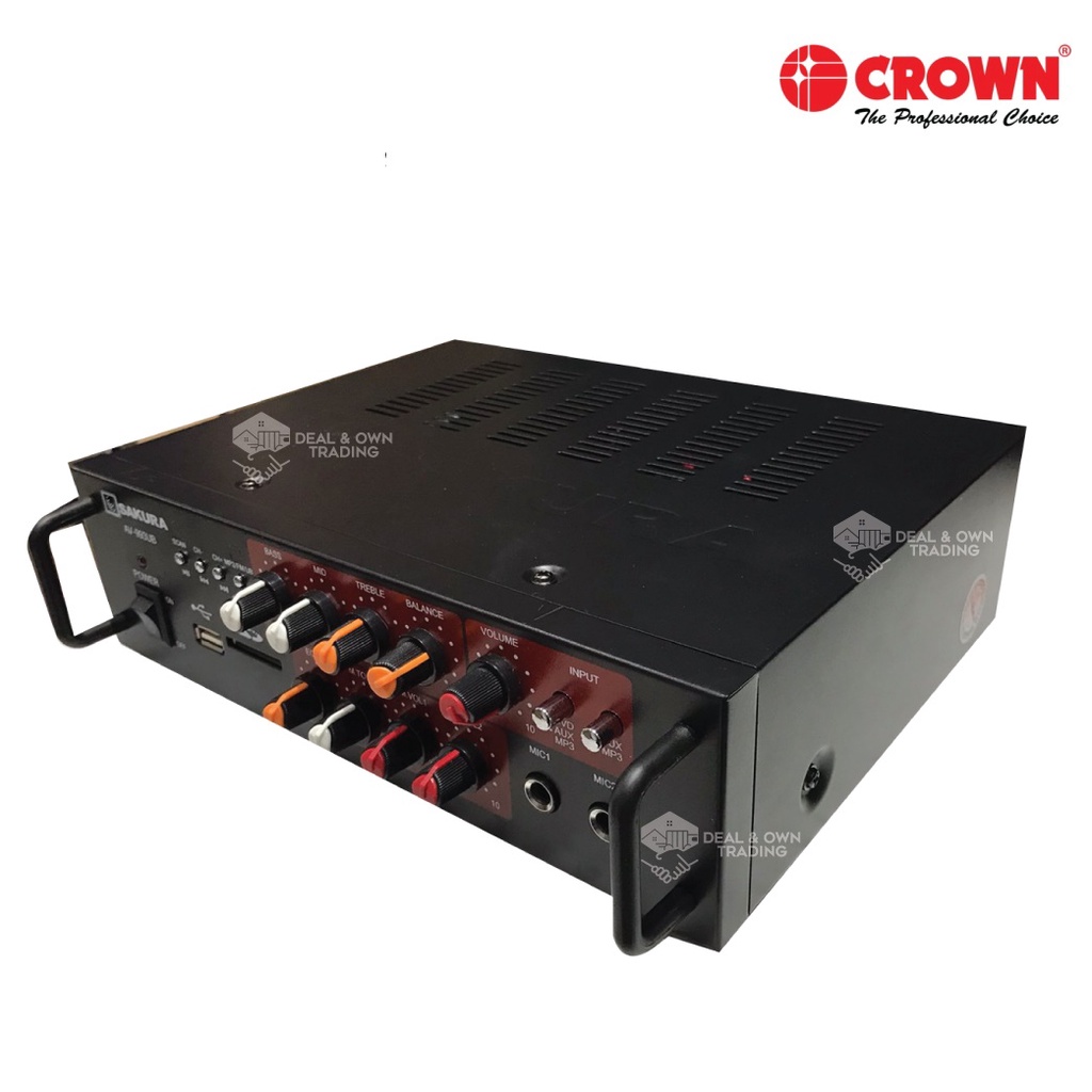 Sakura AV-993UB 5 Channel USB Karaoke Amplifier (Black) | Shopee ...