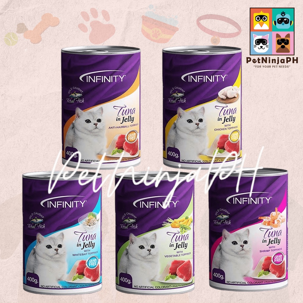 Infinity Tuna in Jelly Grain-Free Wet Cat Food 400g | Shopee Philippines