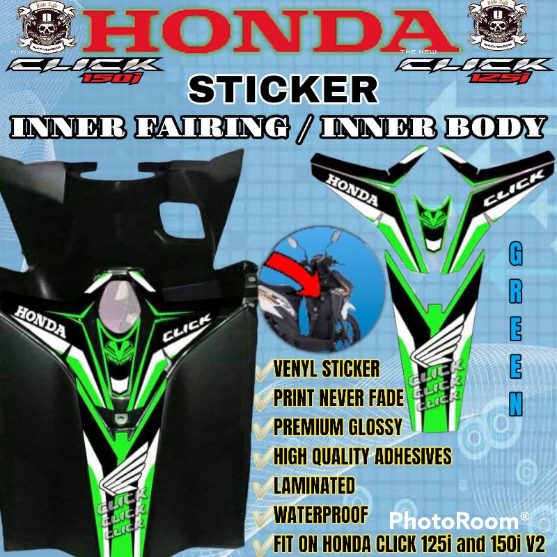Honda Click Version 2 Inner Decals / Click 125i Inner Sticker / Click ...