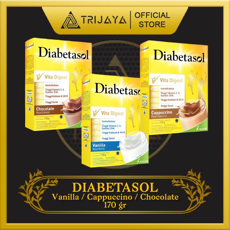 Diabetasol 170gr/Diabetes Special Nutrition Milk/BPOM Kalbe | Shopee ...