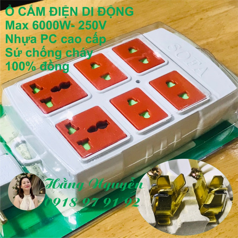 0330 - 6000W 250V POWER SOCKET - 6 MULTI-FUNCTIONAL SOCKETS WITH COVER ...