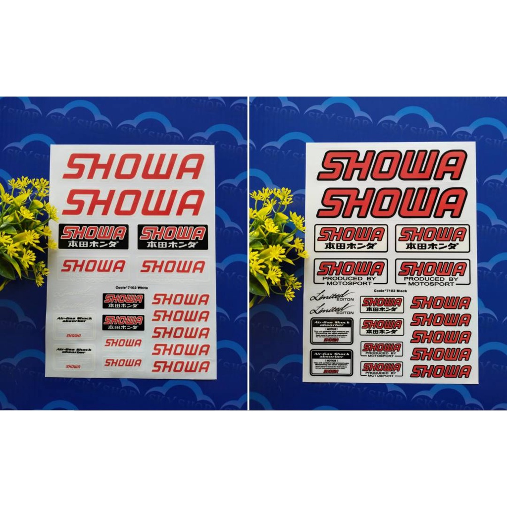 Sticker SHOWA Sticker Decal Motor&Car Waterproof*7102 | Shopee Philippines