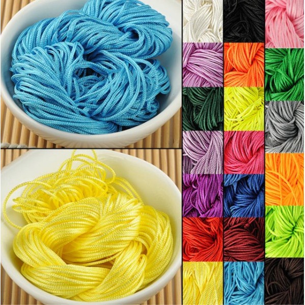 1mm*22M Nylon Cord Thread Chinese Knot Shamballa Rope For DIY Bracelet ...