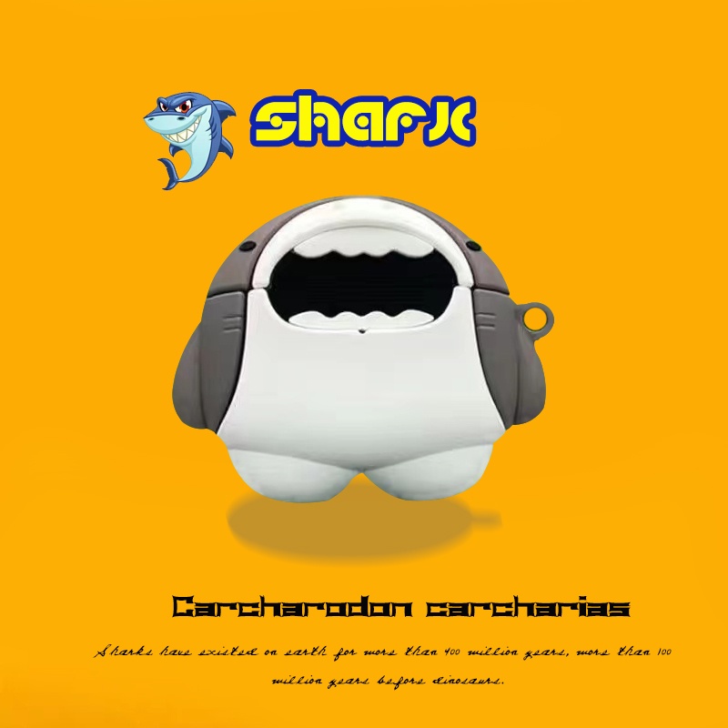 SoundPeats Free2 Classic Case Cartoon Shark Mario Silicone Softshell ...