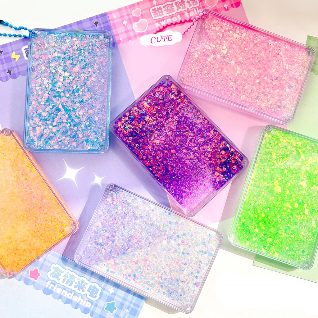 Creative Quicksand Acrylic Card Brick Student Transparent DIY Guka ...