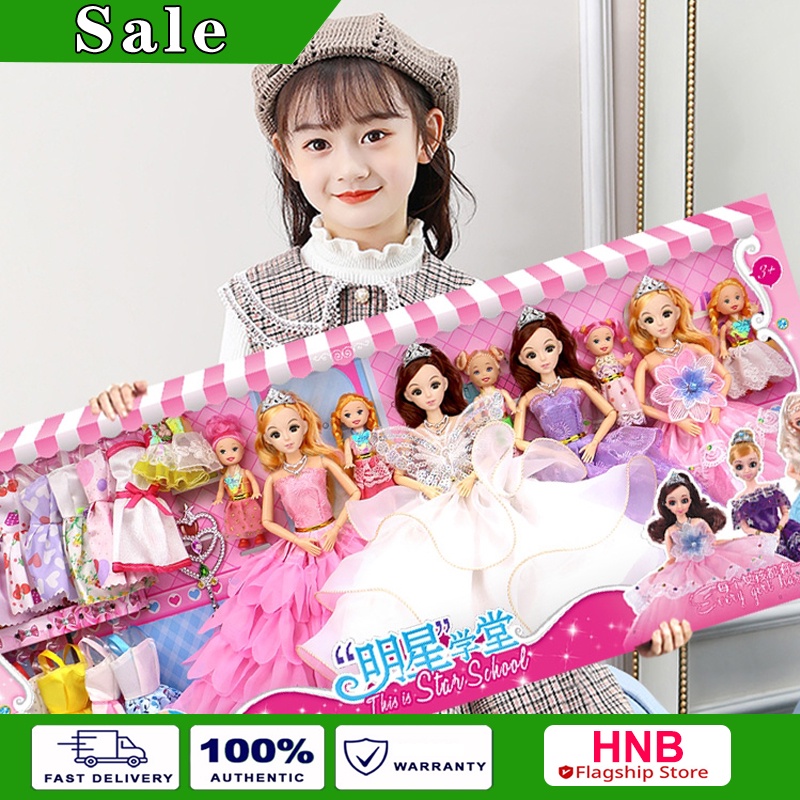 HNB Doll set big gift box dress up princess to simulate super big girl ...