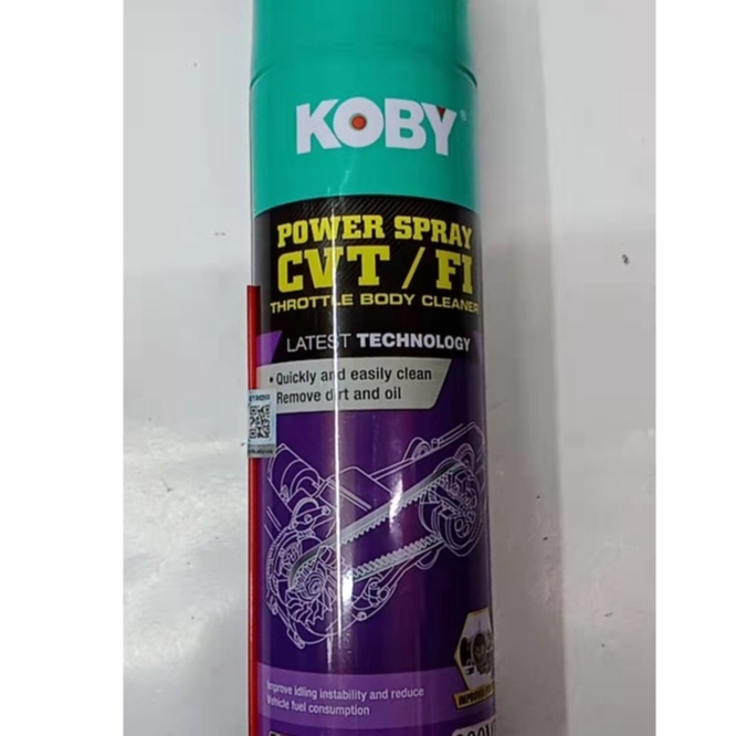 KOBY POWER SPRAY CVT / FI THROTTLE BODY CLEANER 600ML | Shopee Philippines