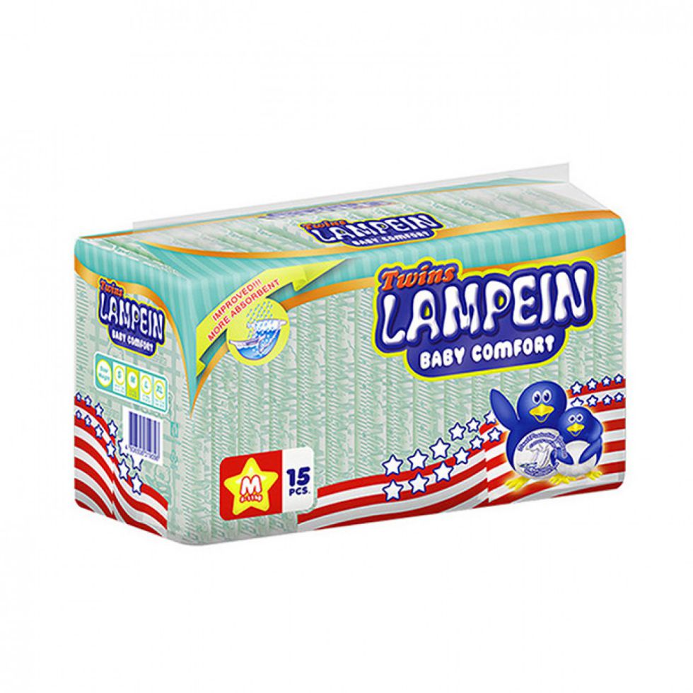Lampein Baby Diaper Generic Medium 15s | Shopee Philippines