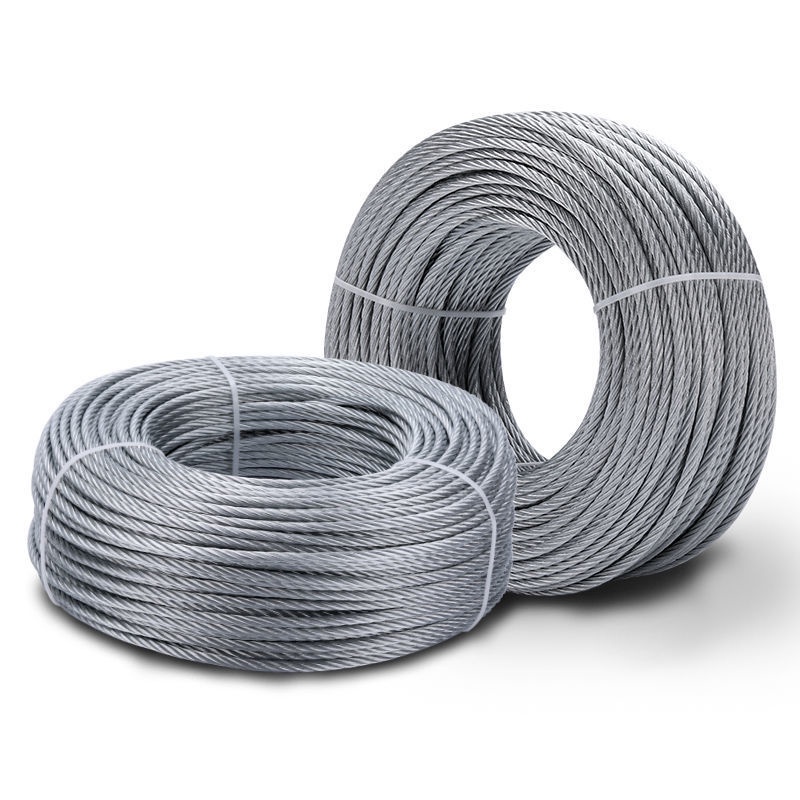 Galvanized Steel Wire Rope Unplastic 1.2 Mm-10mm Lifeline Safety Steel ...