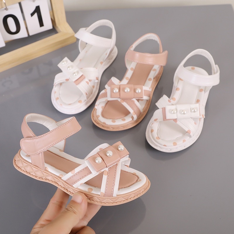 Korean styles flat summer sandals for kids | Shopee Philippines