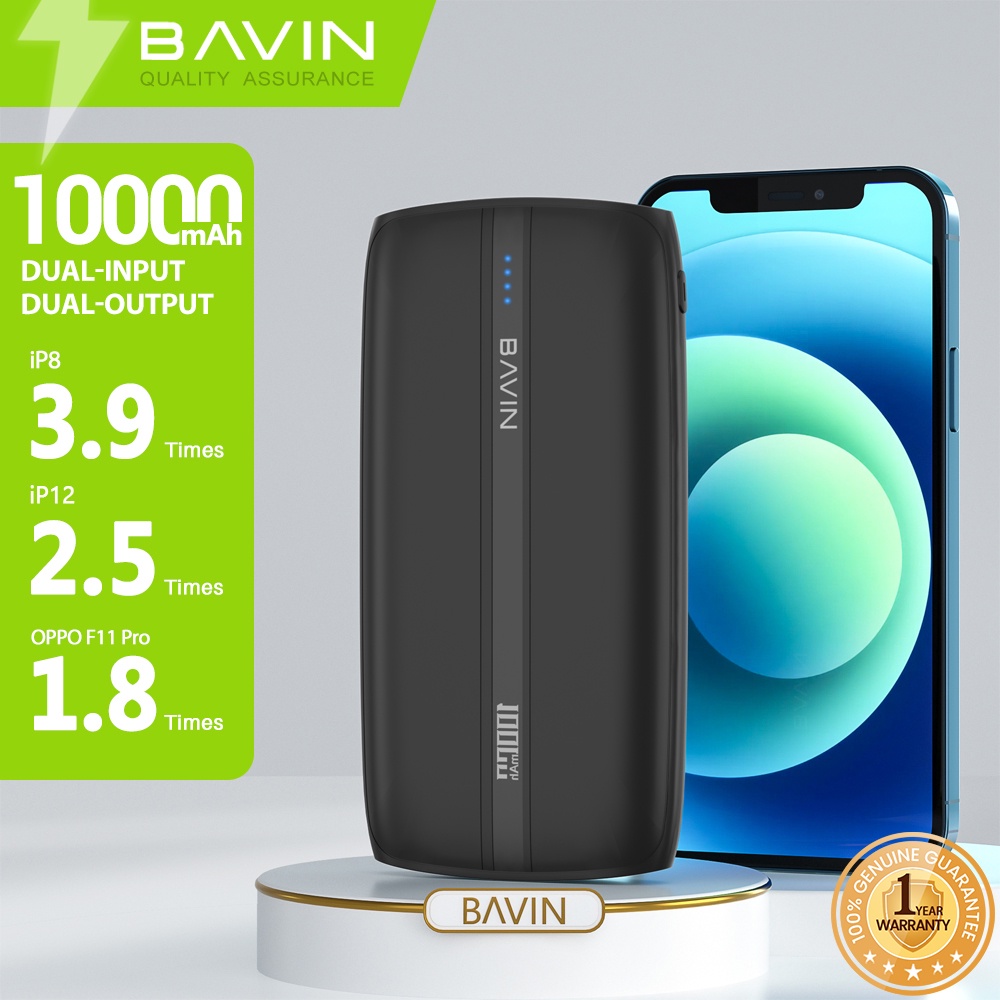 BAVIN PC087 10000mAh Slim Size Portable Power Bank W/ Micro Type-C ...