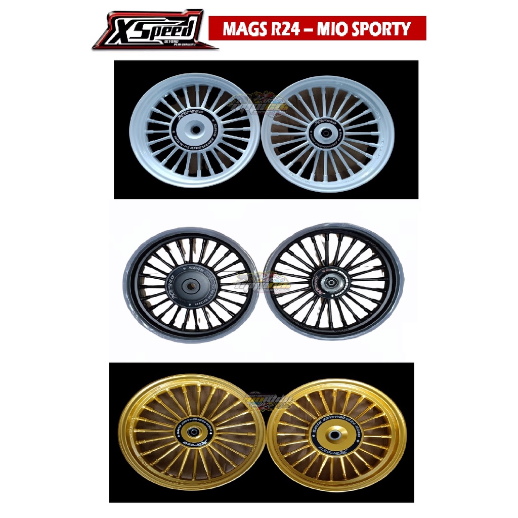 MAGS WHEEL - YAMAHA MIO SPORTY - R24 XSPEED | Shopee Philippines