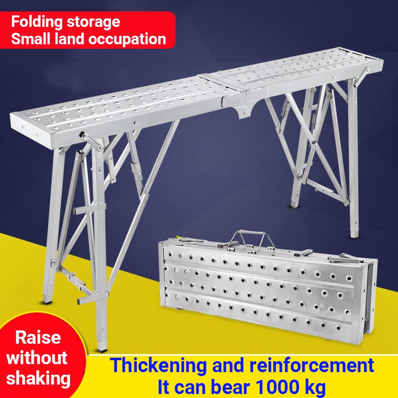 Aluminum Ladder Folding Ladder Platform Portable Scaffolding Mobile ...