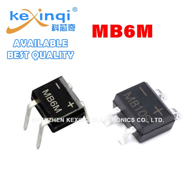 50pcs/lot New MB6M 0.5A600V In-line DIP4 Bridge Rectifier Bridge ...