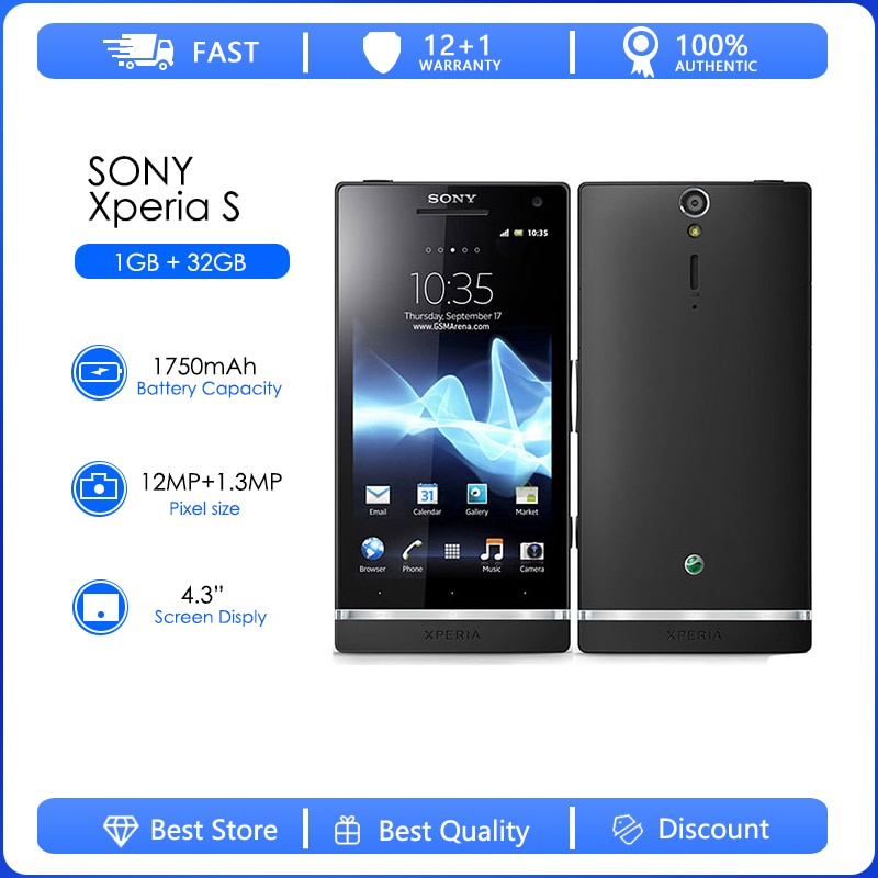 Sony Xperia S LT26i LT26 Dual-core Android 2.3 4.3" 32GB 1GB RAM GSM ...