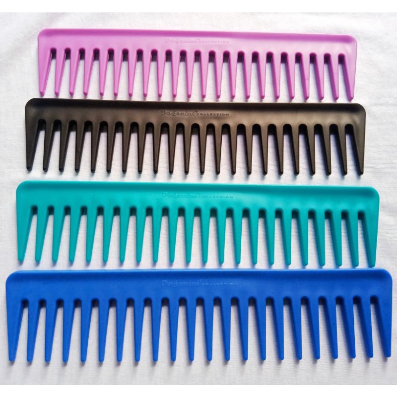 (JAS) PAGANINI Anti Static Wide Tooth Hair Comb Suklay, Hairstyling ...