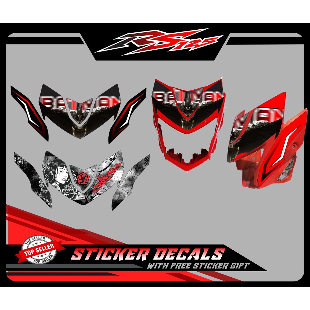 RS Fi 125 Honda Cowling headlight sticker decals durable and high ...