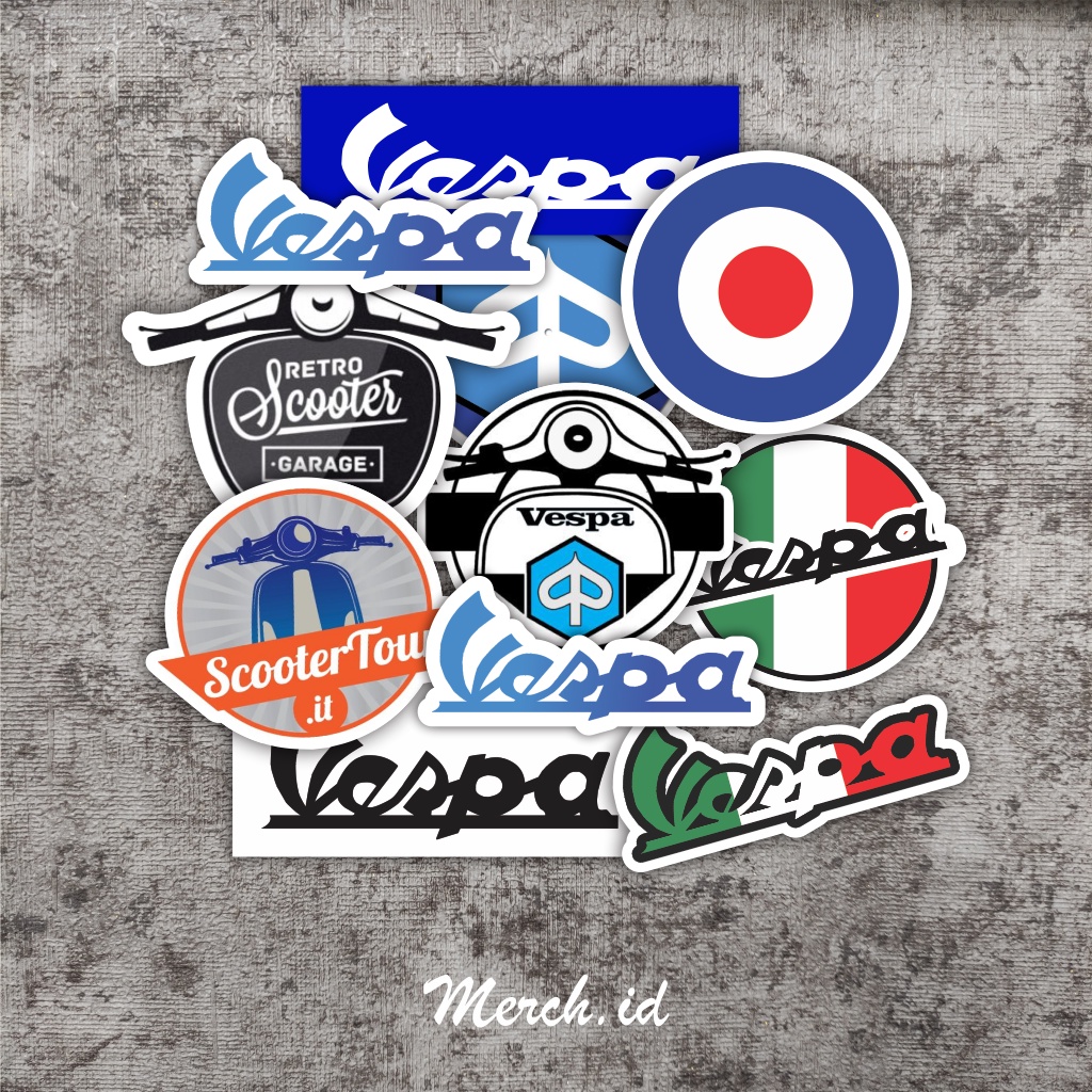 Vespa Logo Sticker/PACK Sticker | Shopee Philippines