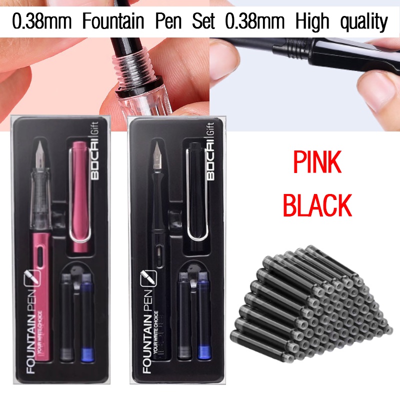 High quality fountain pen set Replacable ink case writing School office ...