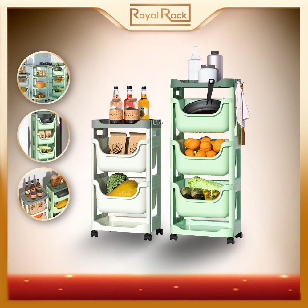 RoyalRack Kitchen Multi-Tier Food Rack Rak Barang Rak Dapur Multi Level ...