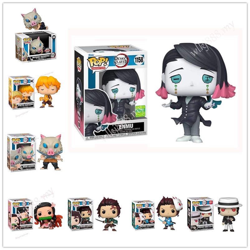 Funko Pop Demon Slayer 1158 Inosuke 1090 Enmu Anime Articulado Action ...