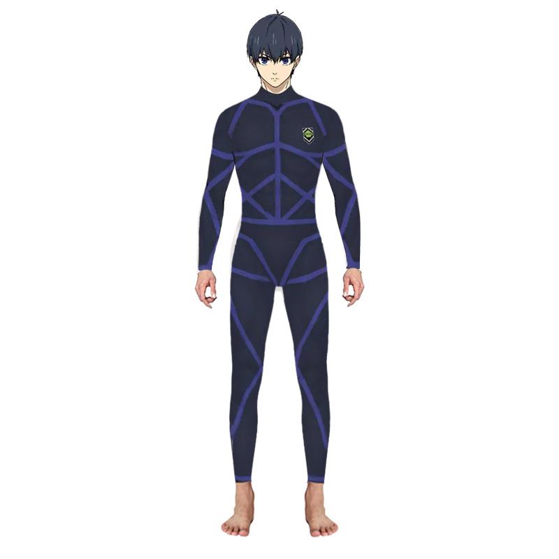 BLUE LOCK Training Uniform Cosplay Costume Isagi Yoichi Jumpsuit ...