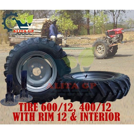 Tire 600 x 12 With Rim 12 / Interior / Rim Adaptor SET | Shopee Philippines