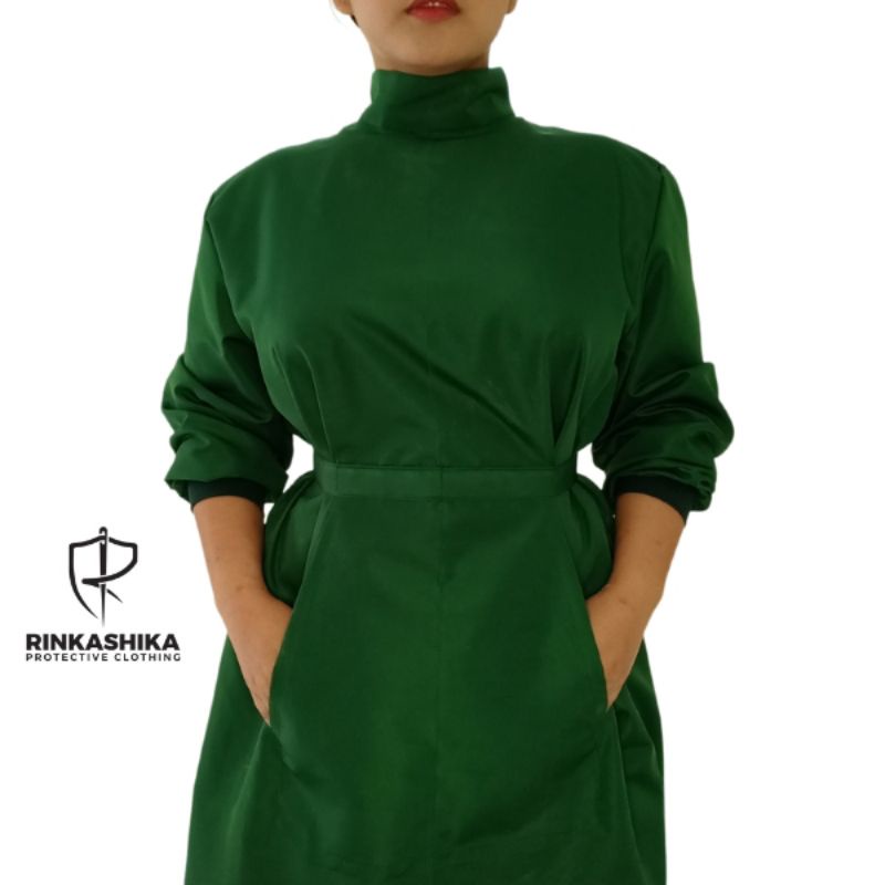 "Basic" UNISEX Water Repellent Microfiber Isolation Gown Lab Gown Smock ...