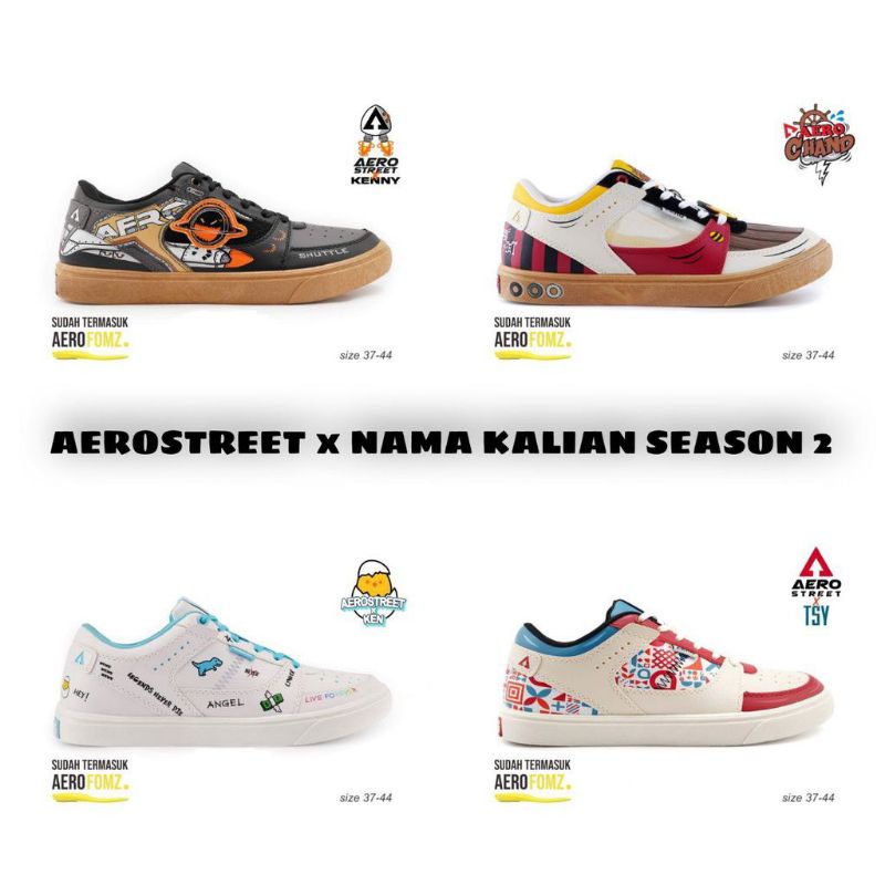 Aerostreet X Shoes Your Name Season 2, Aerostreet X Kenny, Aerostreet ...