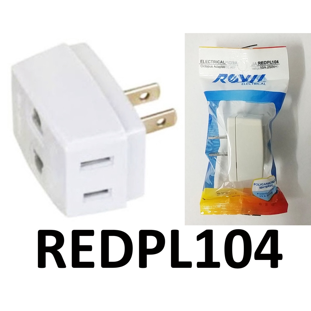 ROYU OCTOPUS ADAPTER 10A 250V PART NO. REDPL104 -------------ELECTRICAL ...