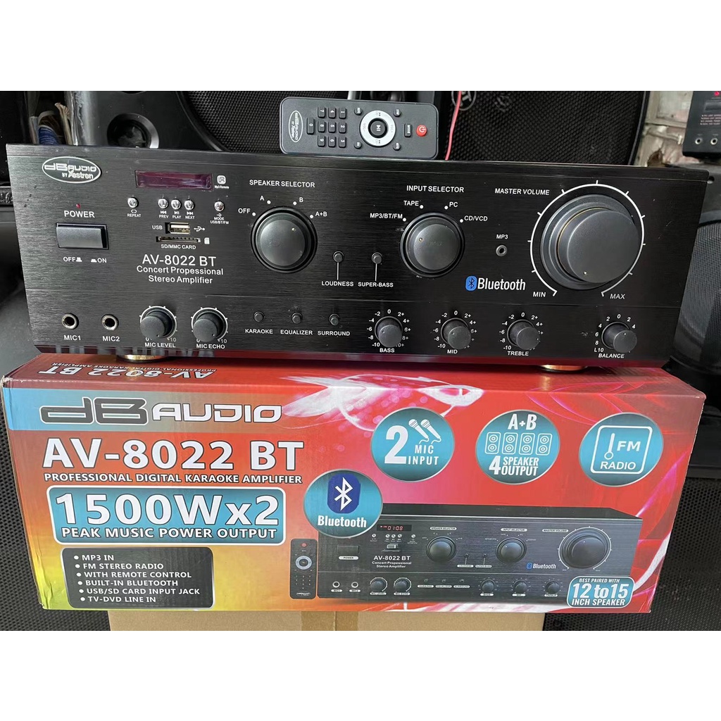 db audio av-8022bt amplifier 1500wx2 | Shopee Philippines